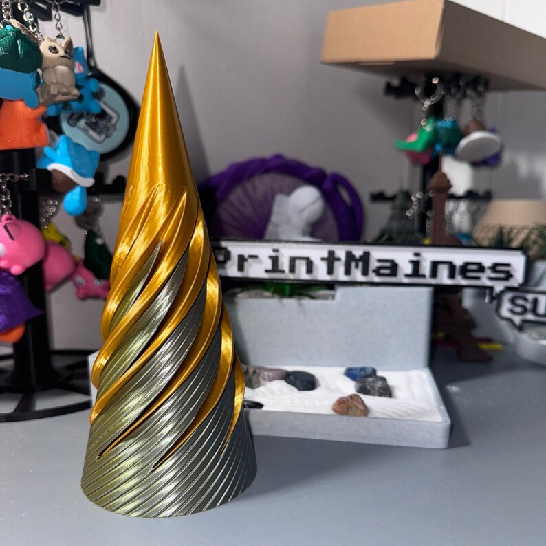 Large 3D Infinity Spiral Christmas Tree Artistic Pine Design, Unique ...