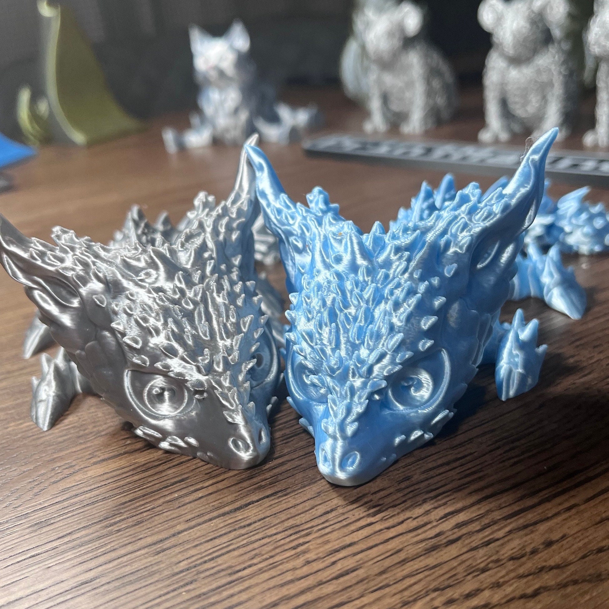 Cute Baby Flexi Dragons 3D Printed Articulating Fidget - Etsy