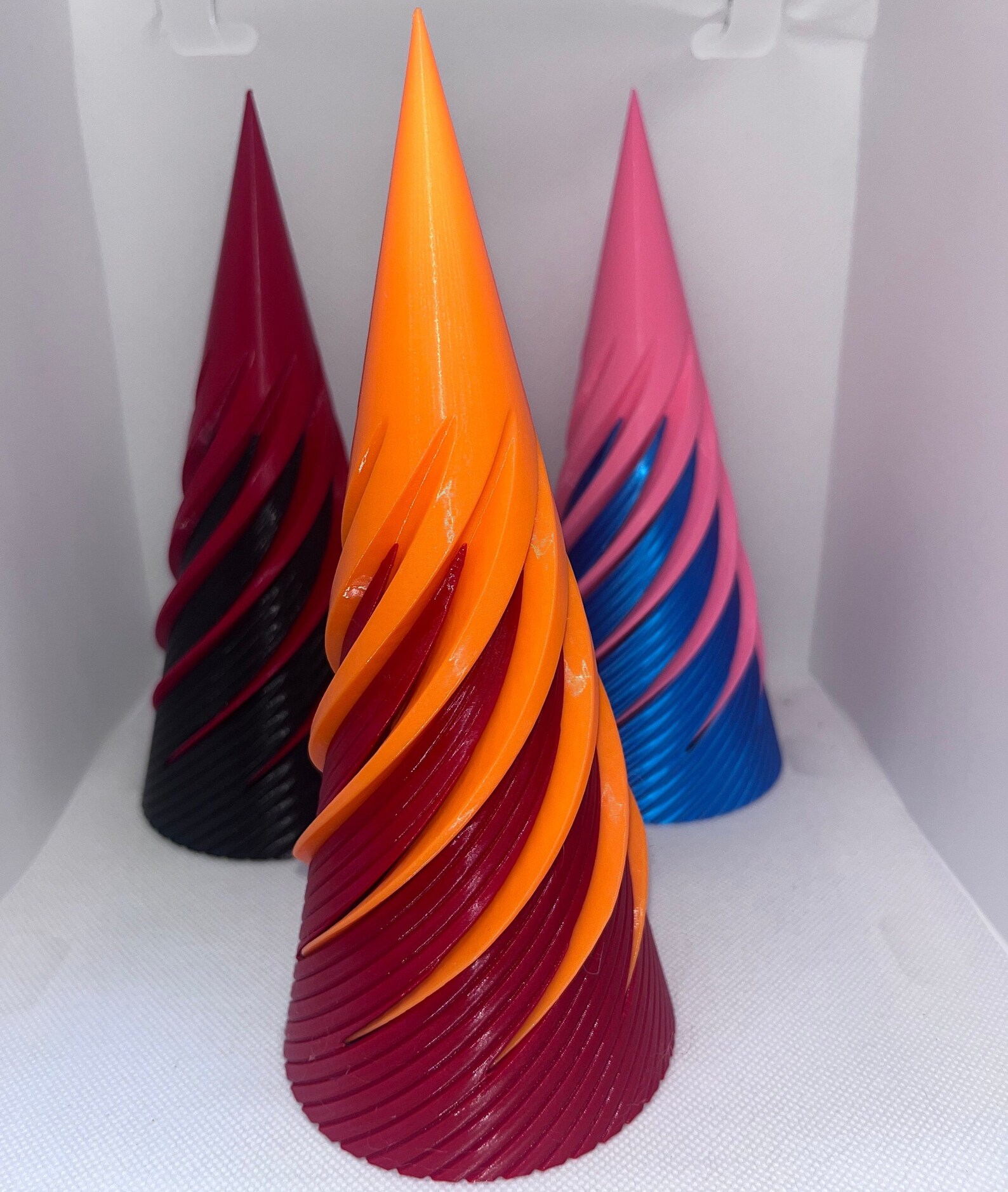 Large 3D Infinity Spiral Christmas Tree Artistic Pine Design, Unique ...