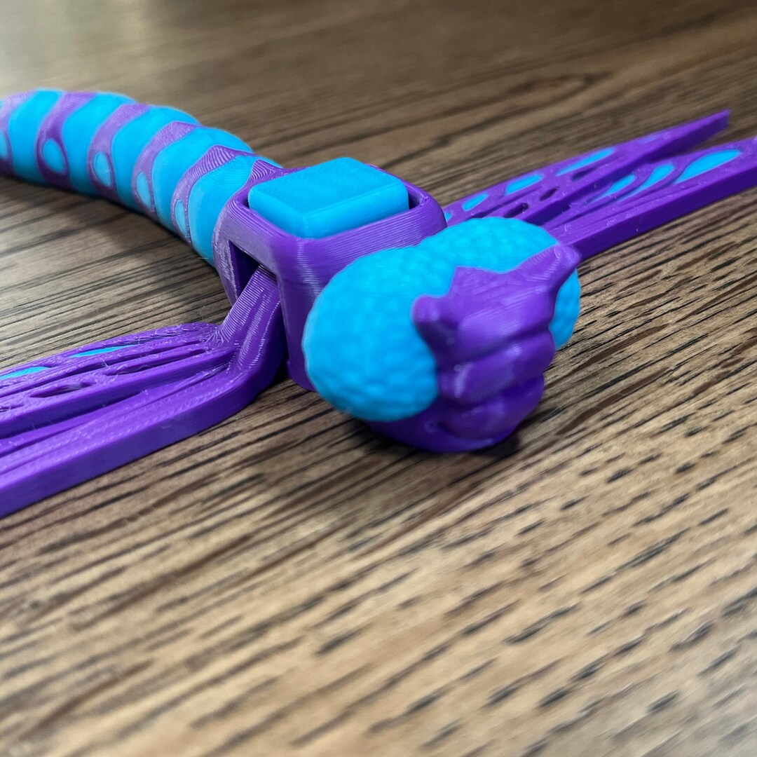 Fluttering Wings Dragonfly Vibrant 3d-printed Decor - Etsy