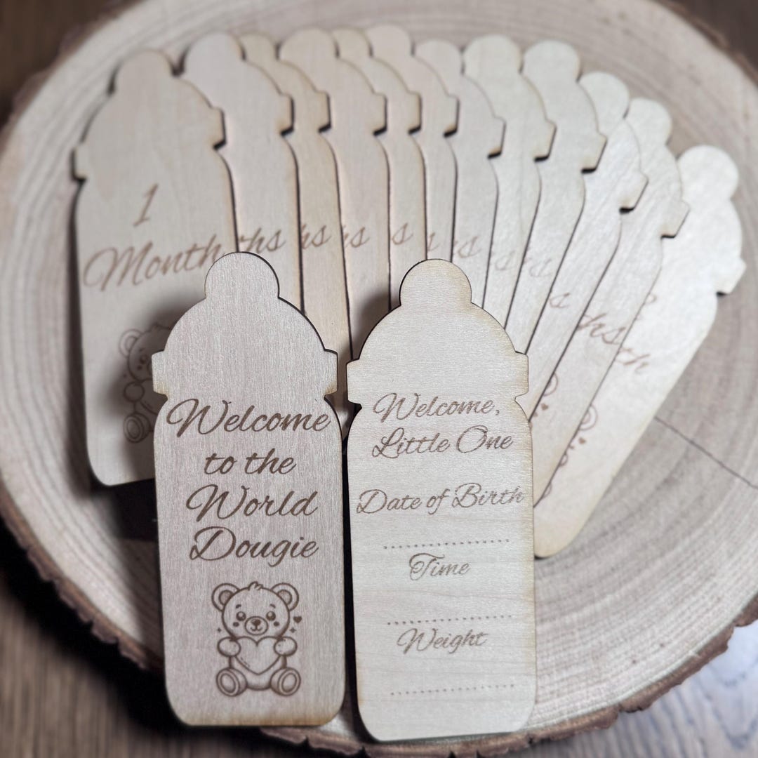 Personalised Baby Bottle Welcome to the World Disc Engraved Baby Name ...