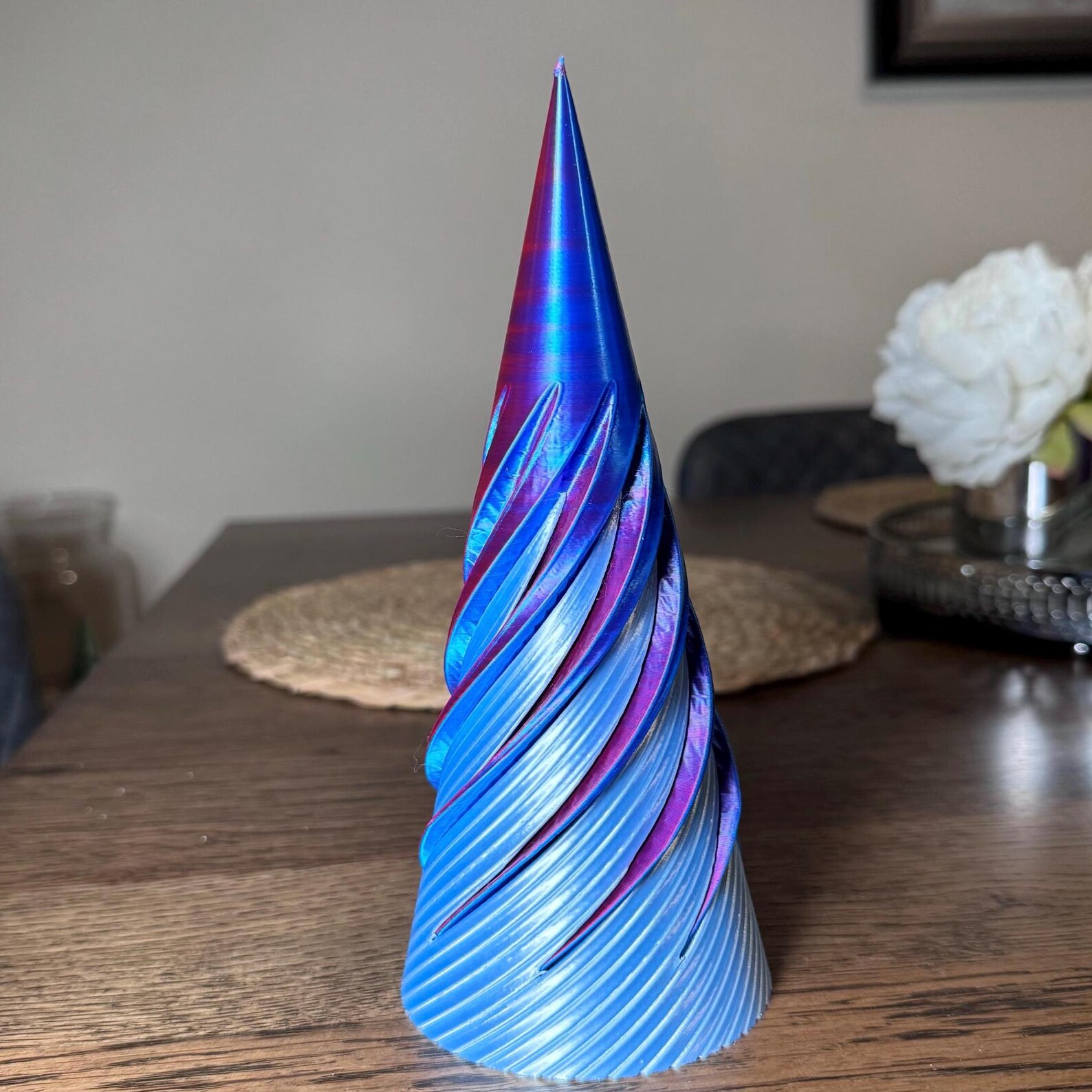 Large 3D Infinity Spiral Christmas Tree - Artistic Pine Design, Unique ...