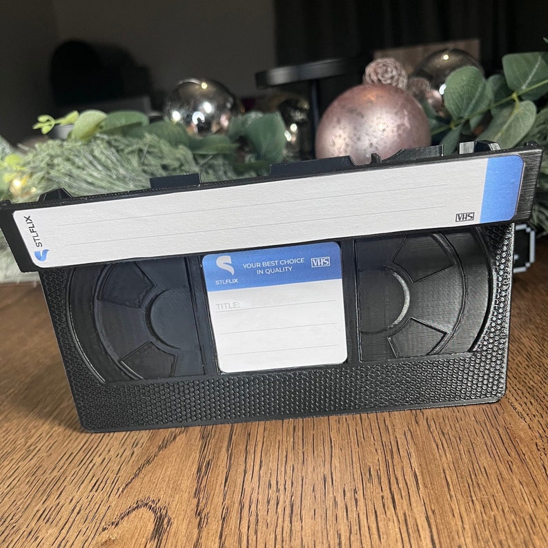 Custom 3D Printed VHS Cassette Tape Storage Box With Blank Labels. - Etsy
