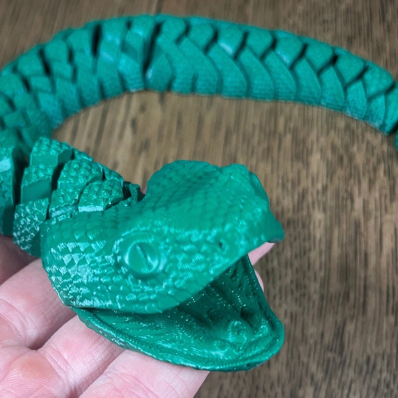 Flexi Snake Toy 3D Printed Articulating Fidget Toy - Etsy Flexi Snake Toy 3D Printed Articulating Fidget Toy - Etsy