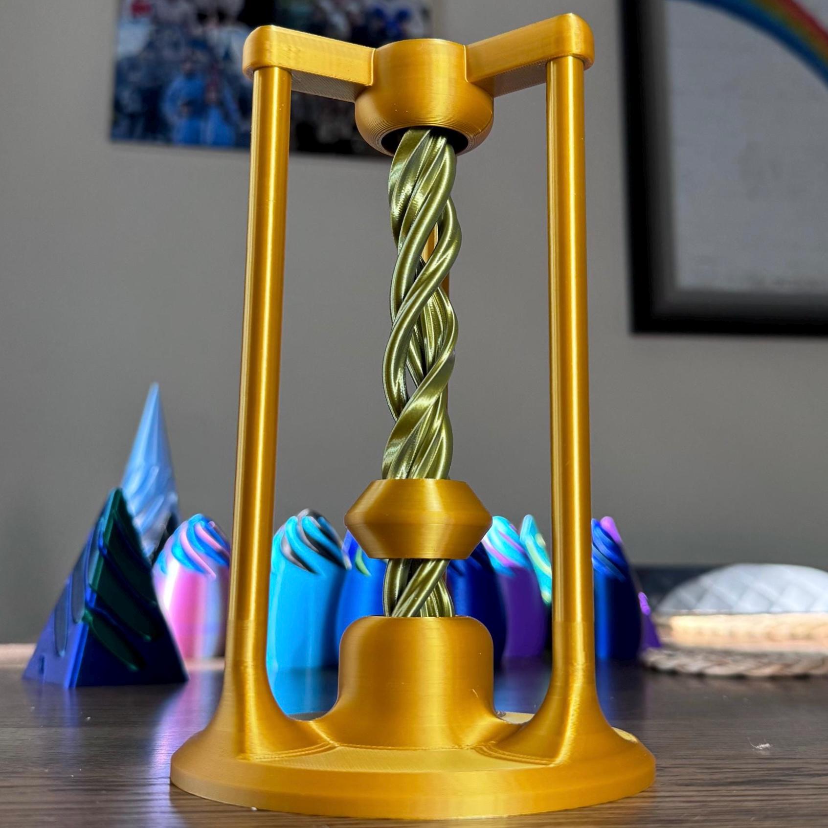 Portal Desk Sculpture - Optical Illusion Art, Customizable Colors, 3d ...