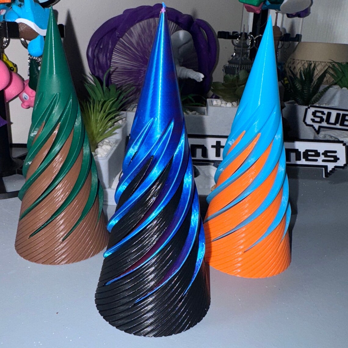 Medium 3D Infinity Spiral Christmas Tree - Artistic Pine Design, Unique ...