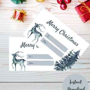 Printable Christmas Gift Tag Bundle, Printable Gift Tags - Etsy