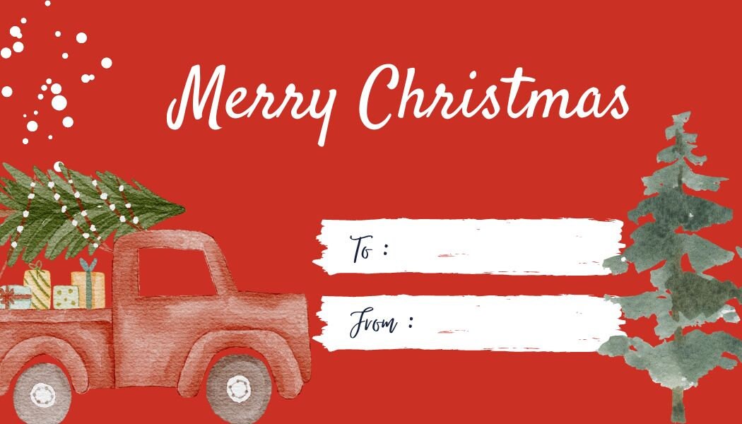 Printable Christmas Gift Tag Bundle, Printable Gift Tags - Etsy