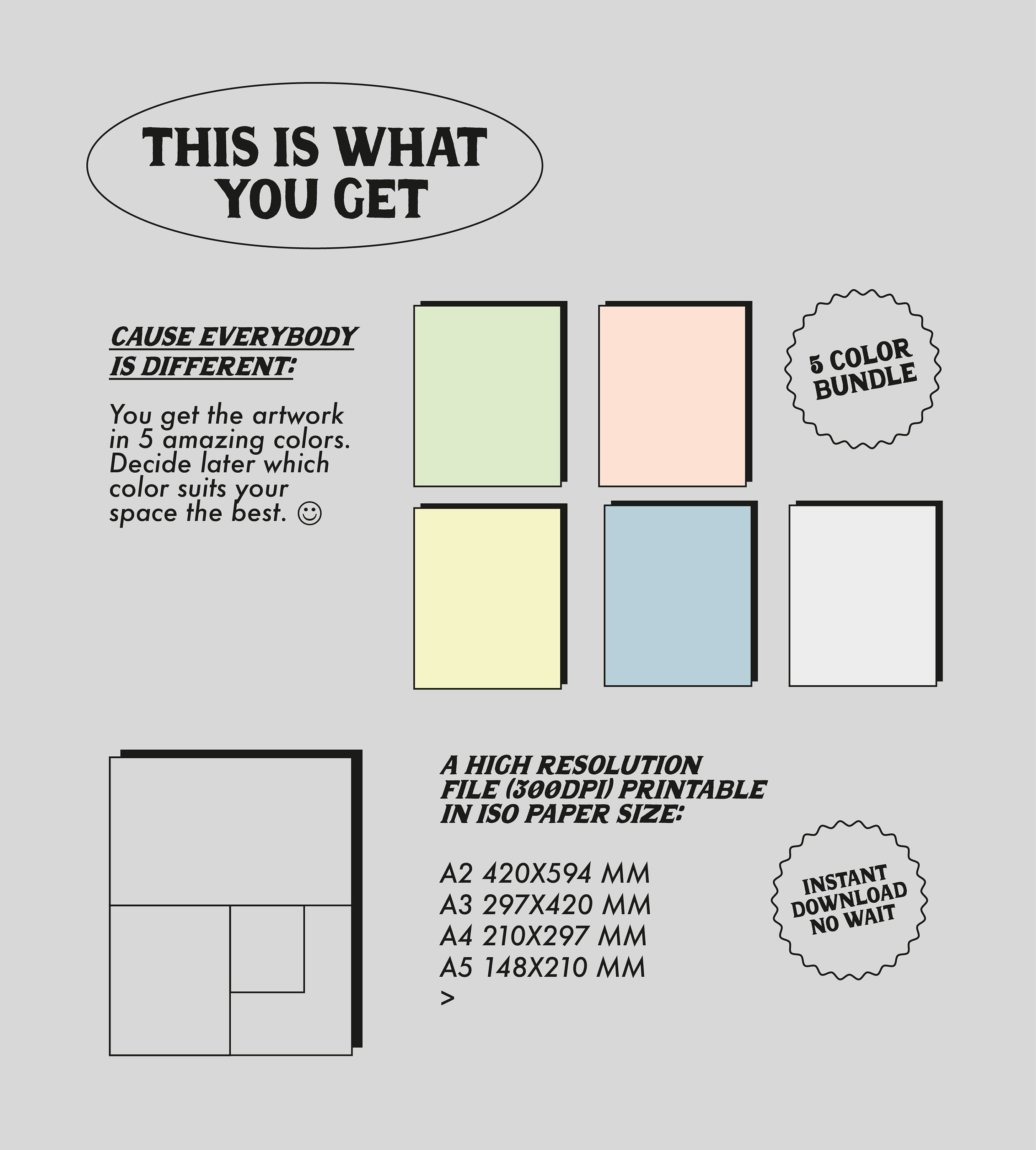 5 Color Bundle! Artwork Retro Computer Poster, Digital Download ...