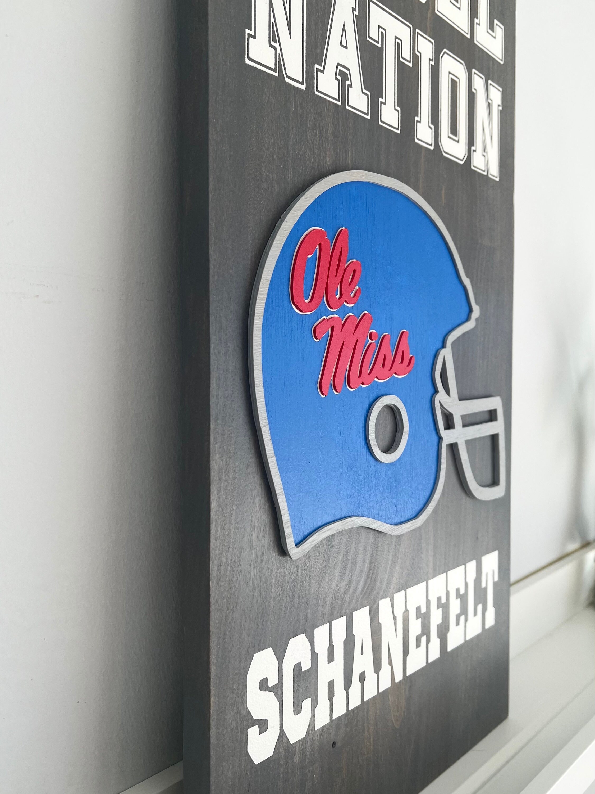 Personalized Original Handmade Custom Football Team Wall Sign ...