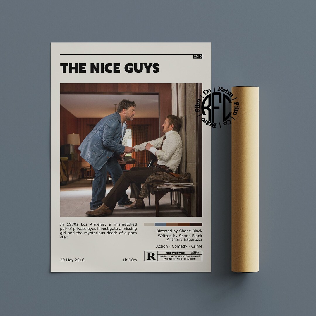 The Nice Guys Retro Vintage Poster | Minimalist Movie Poster | Retro ...