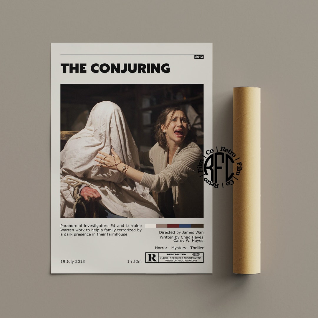 The Conjuring Retro Vintage Poster Minimalist Movie Poster Retro ...