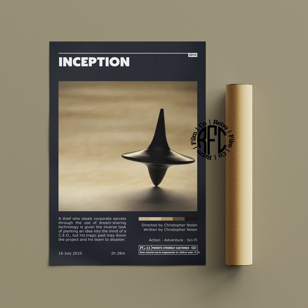 Inception Retro Vintage Poster | Minimalist Movie Poster | Retro ...