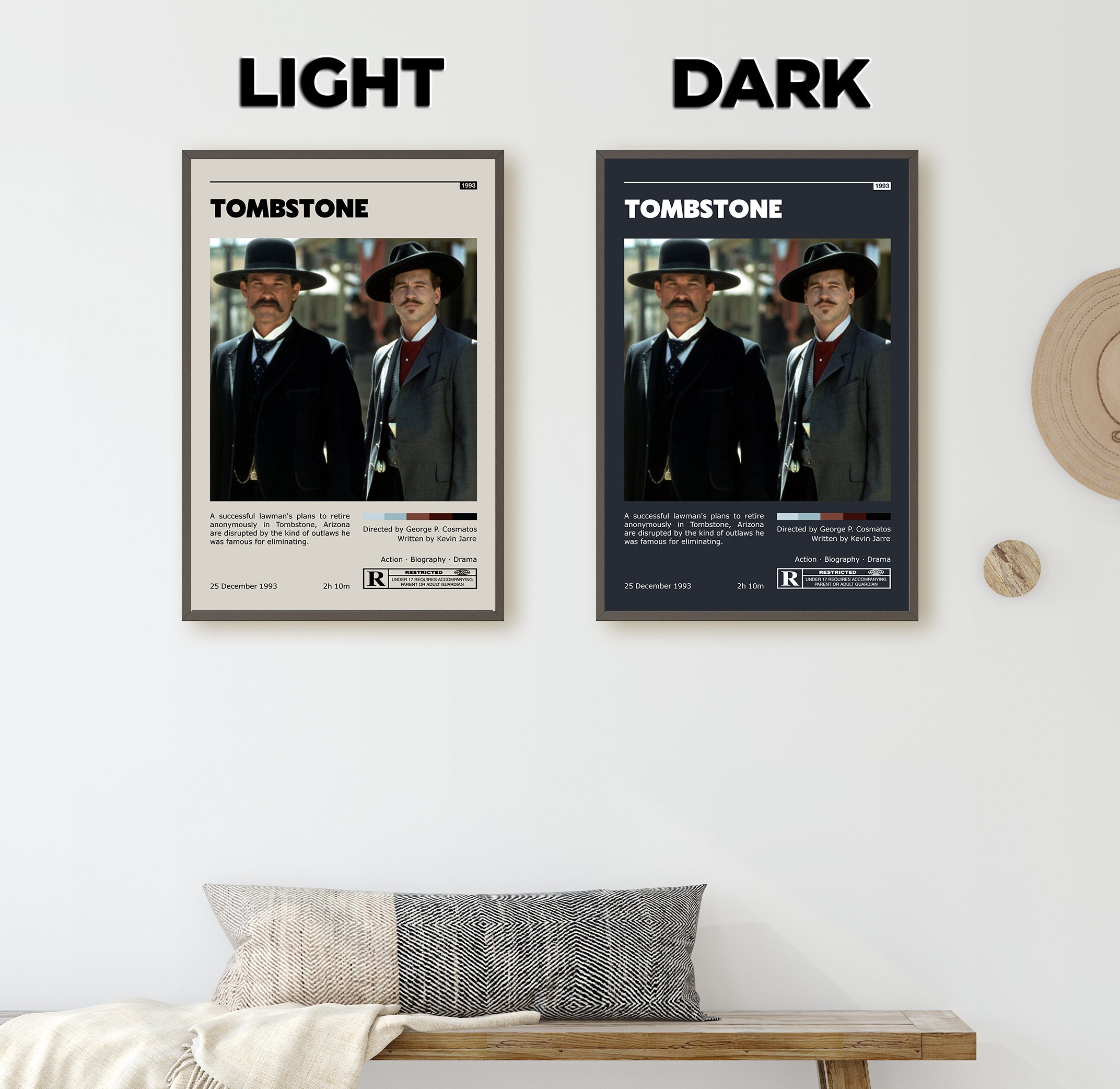 Tombstone Retro Vintage Poster Minimalist Movie Poster Retro Vintage ...