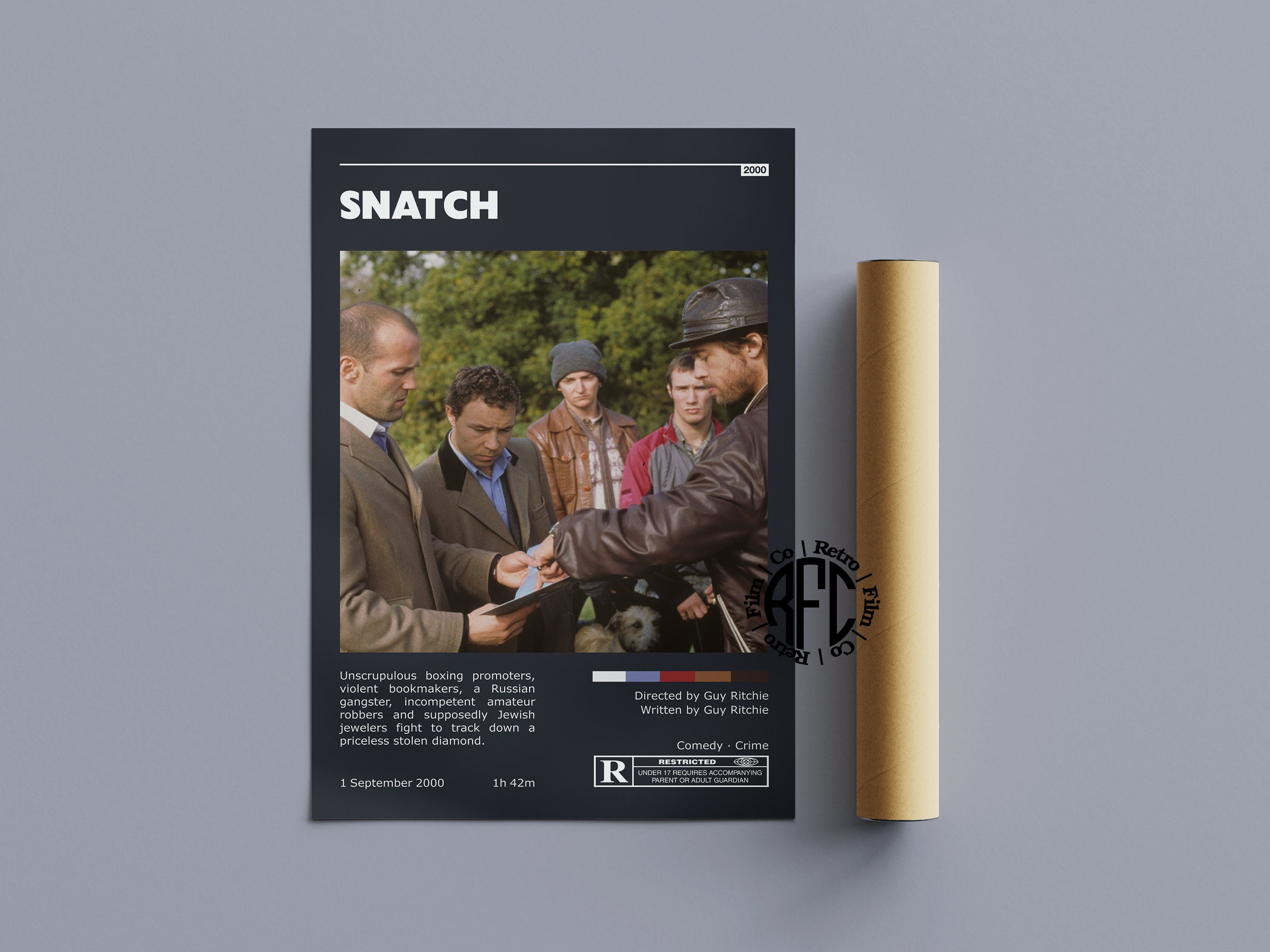Snatch Retro Vintage Poster | Minimalist Movie Poster | Retro Vintage ...