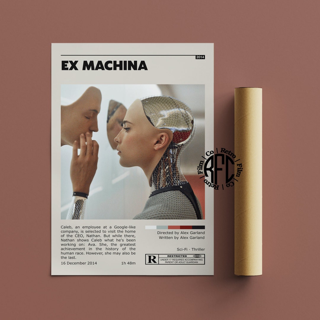 Ex Machina Retro Vintage Poster | Minimalist Movie Poster | Retro ...