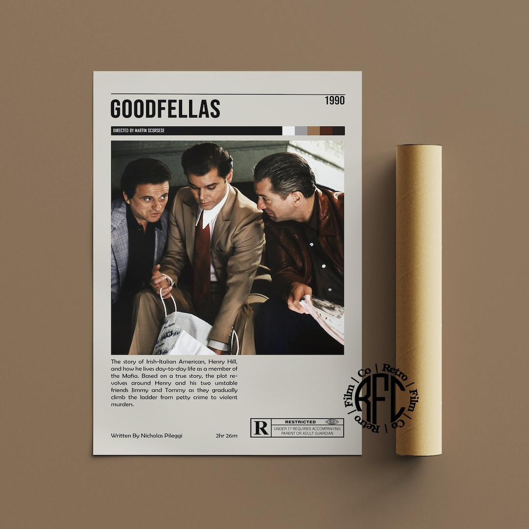 Goodfellas Retro Vintage Poster | Minimalist Movie Poster | Retro ...