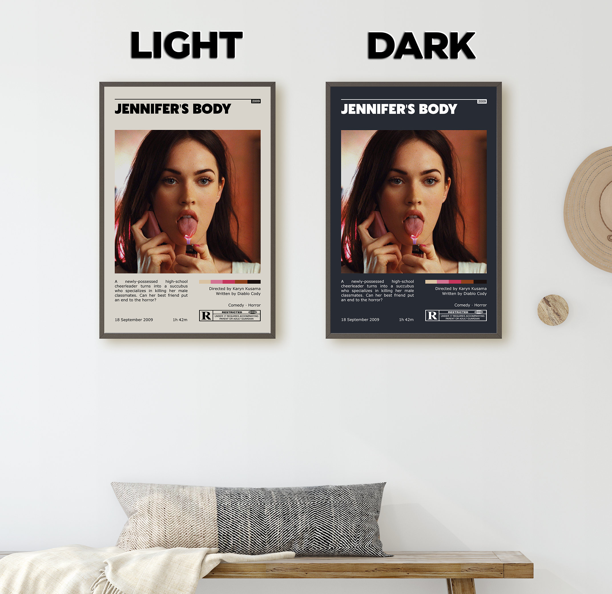 Jennifer's Body Retro Vintage Poster Minimalist Movie Poster Retro ...