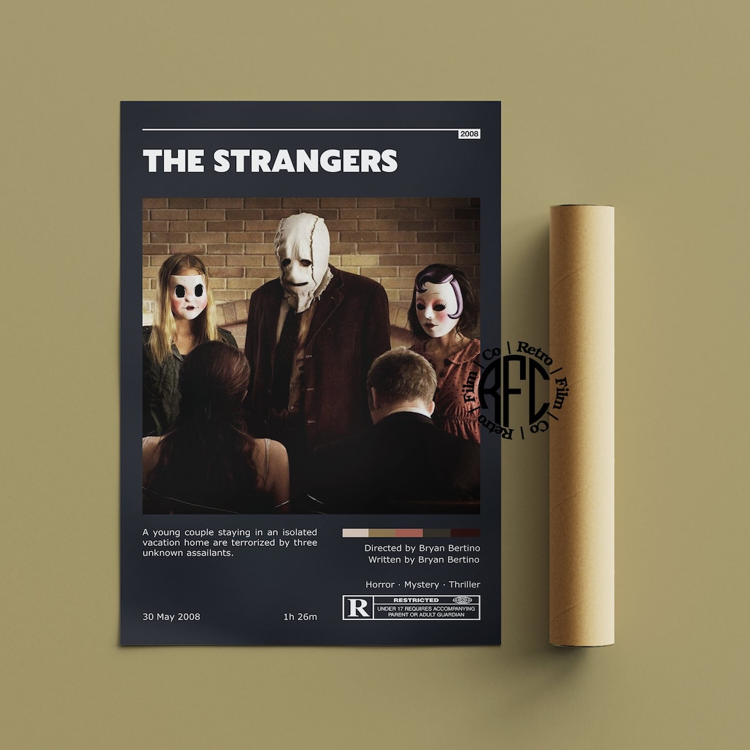 The Strangers Retro Vintage Poster | Minimalist Movie Poster | Retro ...