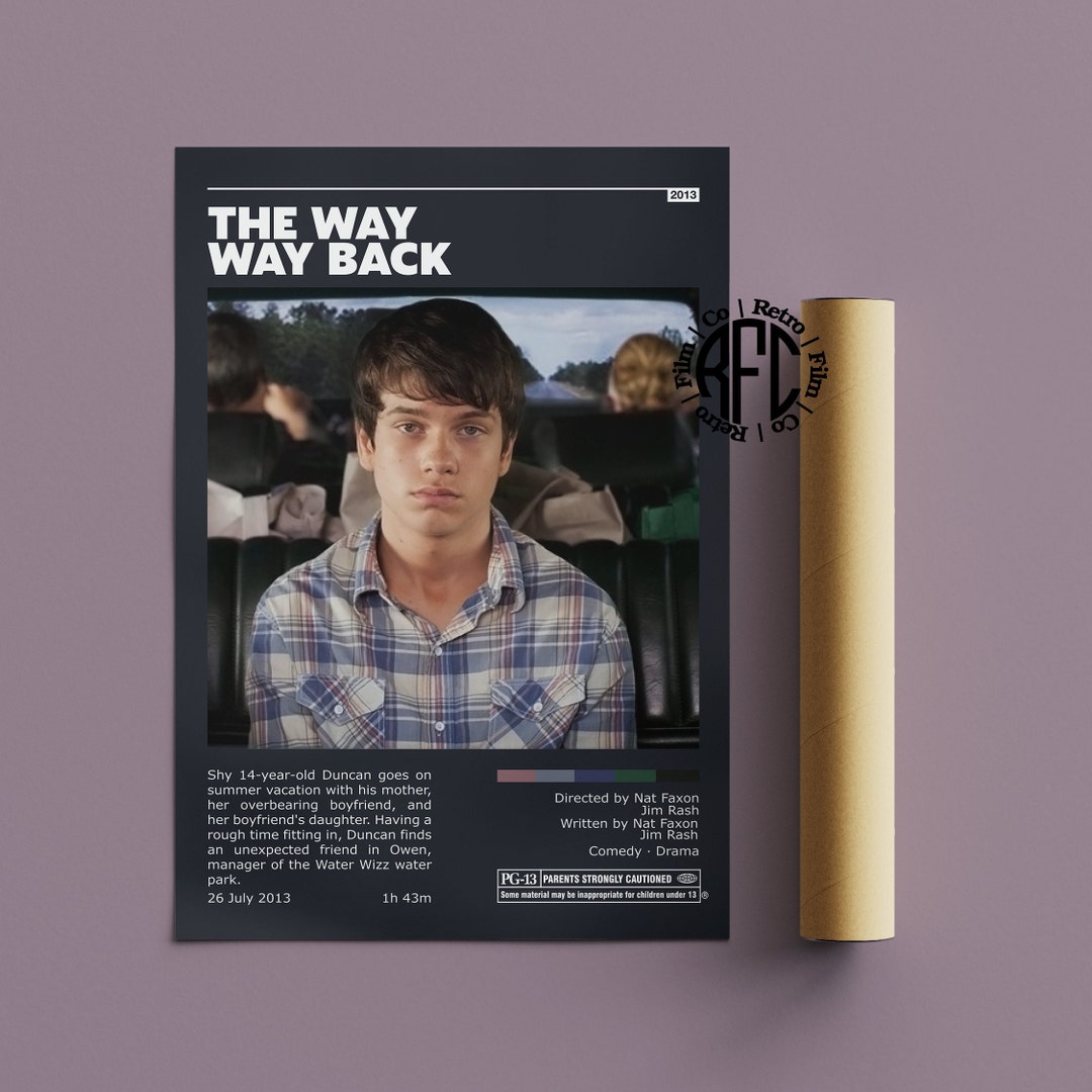 The Way Way Back Retro Vintage Poster | Minimalist Movie Poster | Retro ...