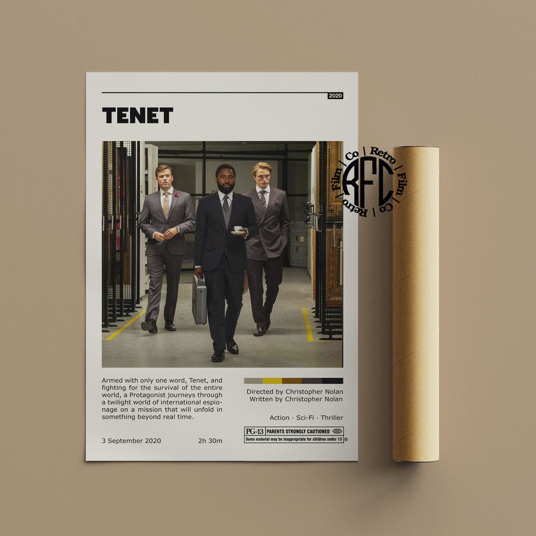 Tenet Retro Vintage Poster | Minimalist Movie Poster | Retro Vintage ...