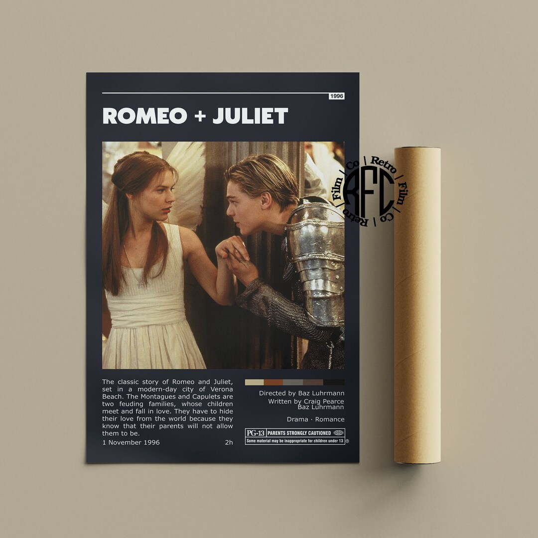 Romeo and Juliet Retro Vintage Poster | Minimalist Movie Poster | Retro ...
