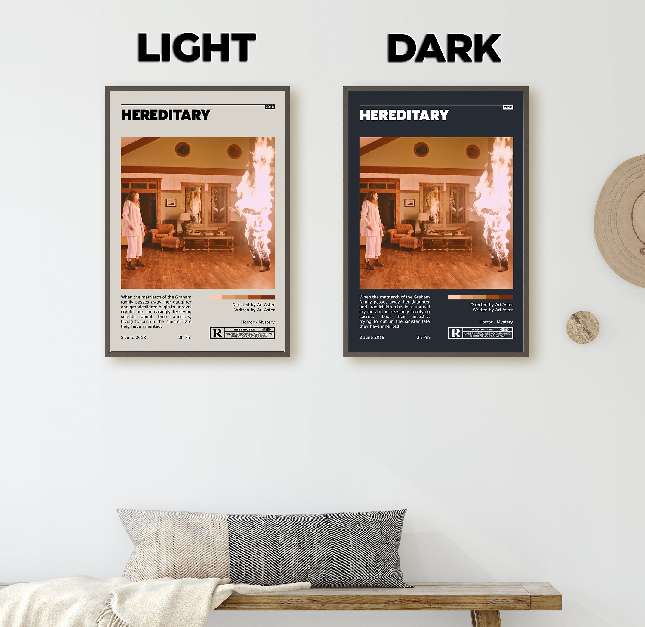 Hereditary Retro Vintage Poster | Minimalist Movie Poster | Retro ...