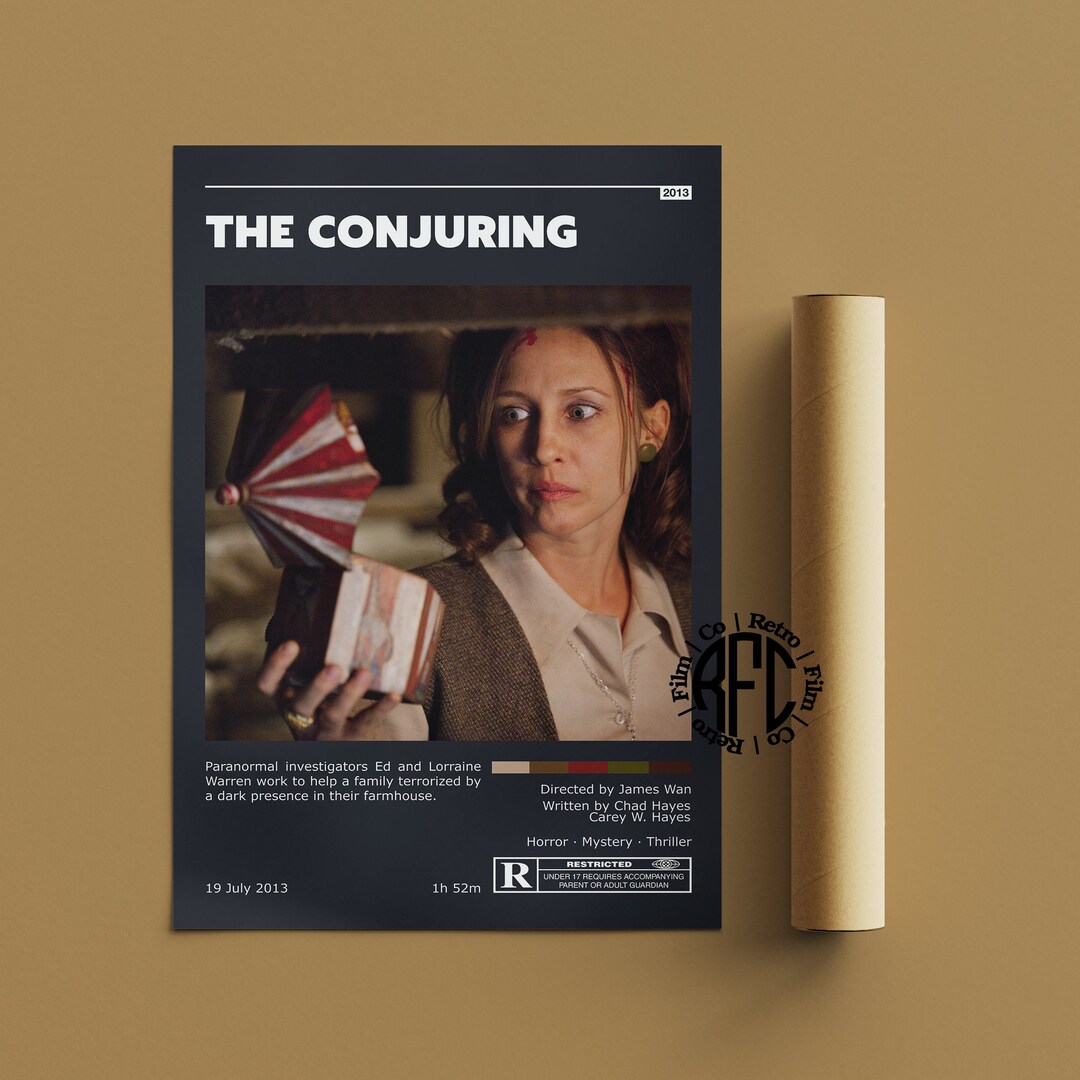The Conjuring Retro Vintage Poster | Minimalist Movie Poster | Retro ...