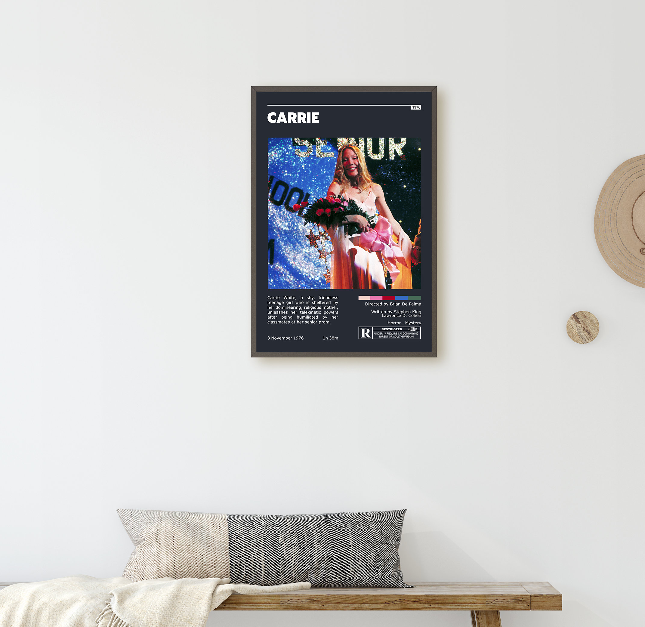 Carrie Retro Vintage Poster Minimalist Movie Poster Retro - Etsy