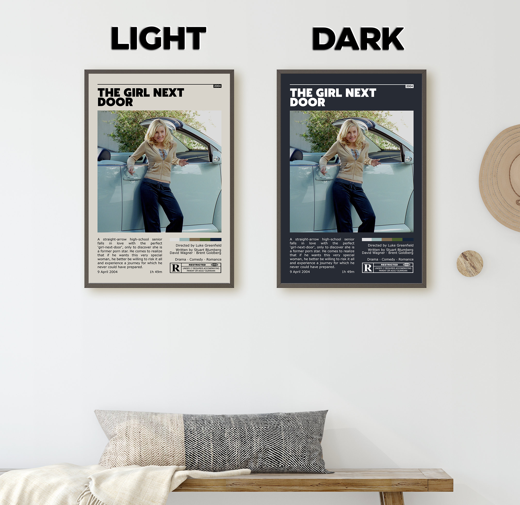 The Girl Next Door Retro Vintage Poster | Minimalist Movie Poster ...