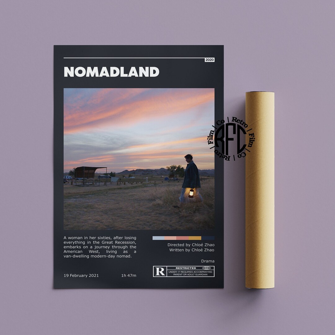 Nomadland Retro Vintage Poster | Minimalist Movie Poster | Retro ...