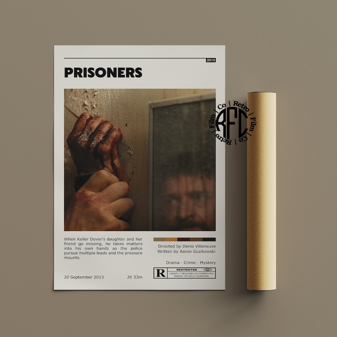 Prisoners Retro Vintage Poster | Minimalist Movie Poster | Retro ...