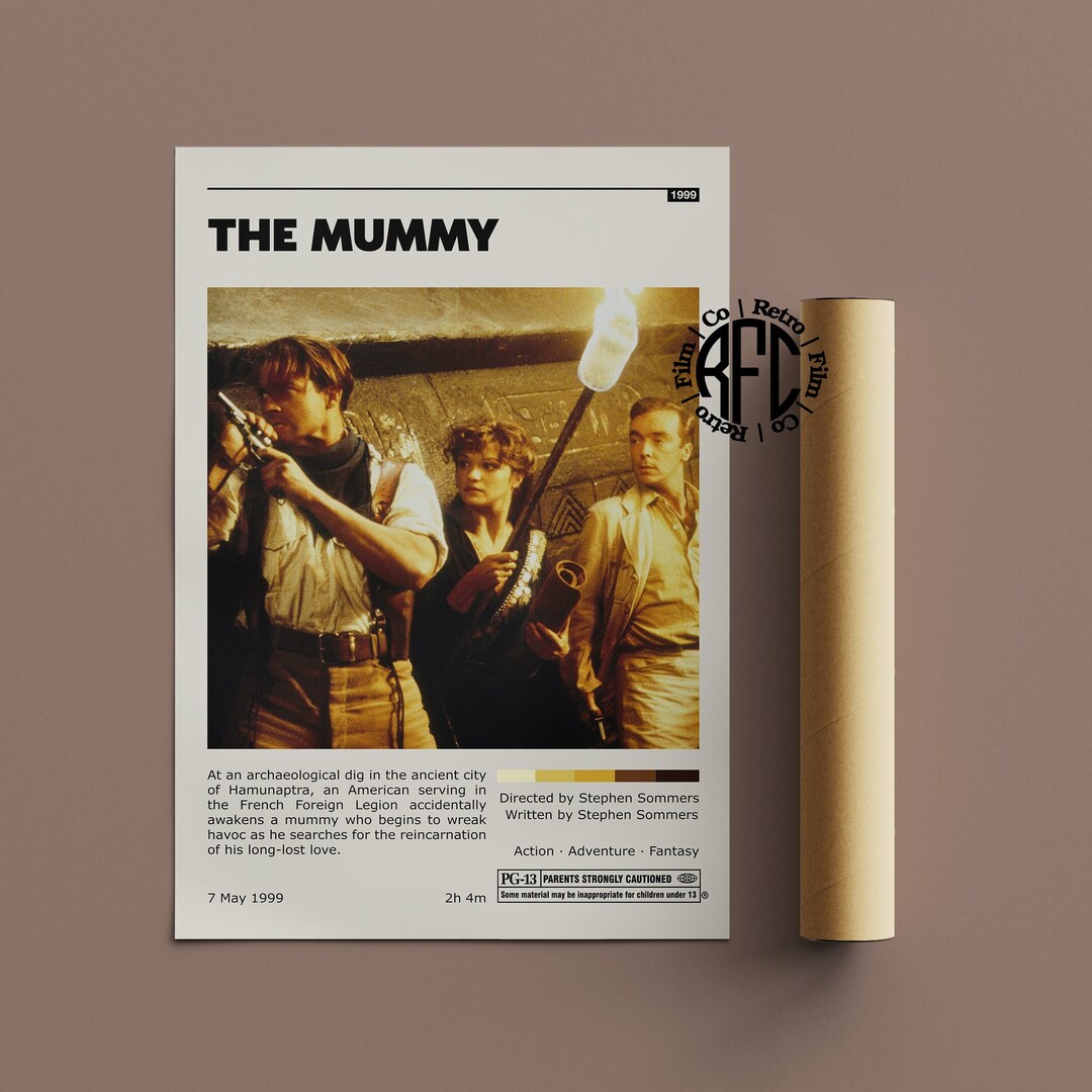 The Mummy Retro Vintage Poster Minimalist Movie Poster Retro Vintage ...
