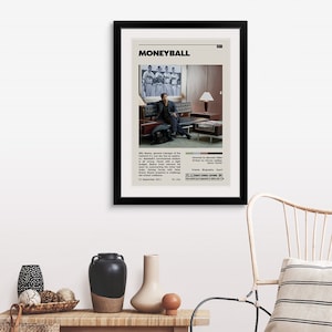 Moneyball Retro Vintage Poster | Minimalist Movie Poster | Retro ...