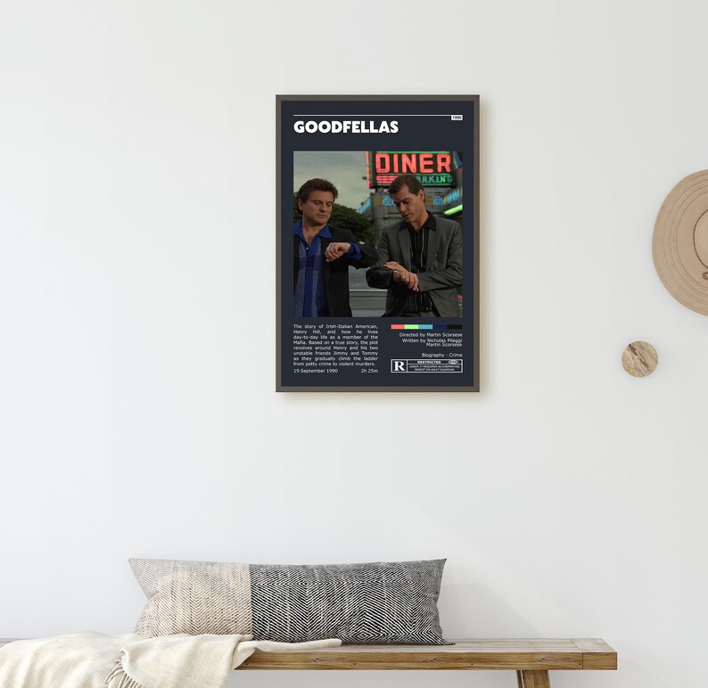 Goodfellas Retro Vintage Poster | Minimalist Movie Poster | Retro ...