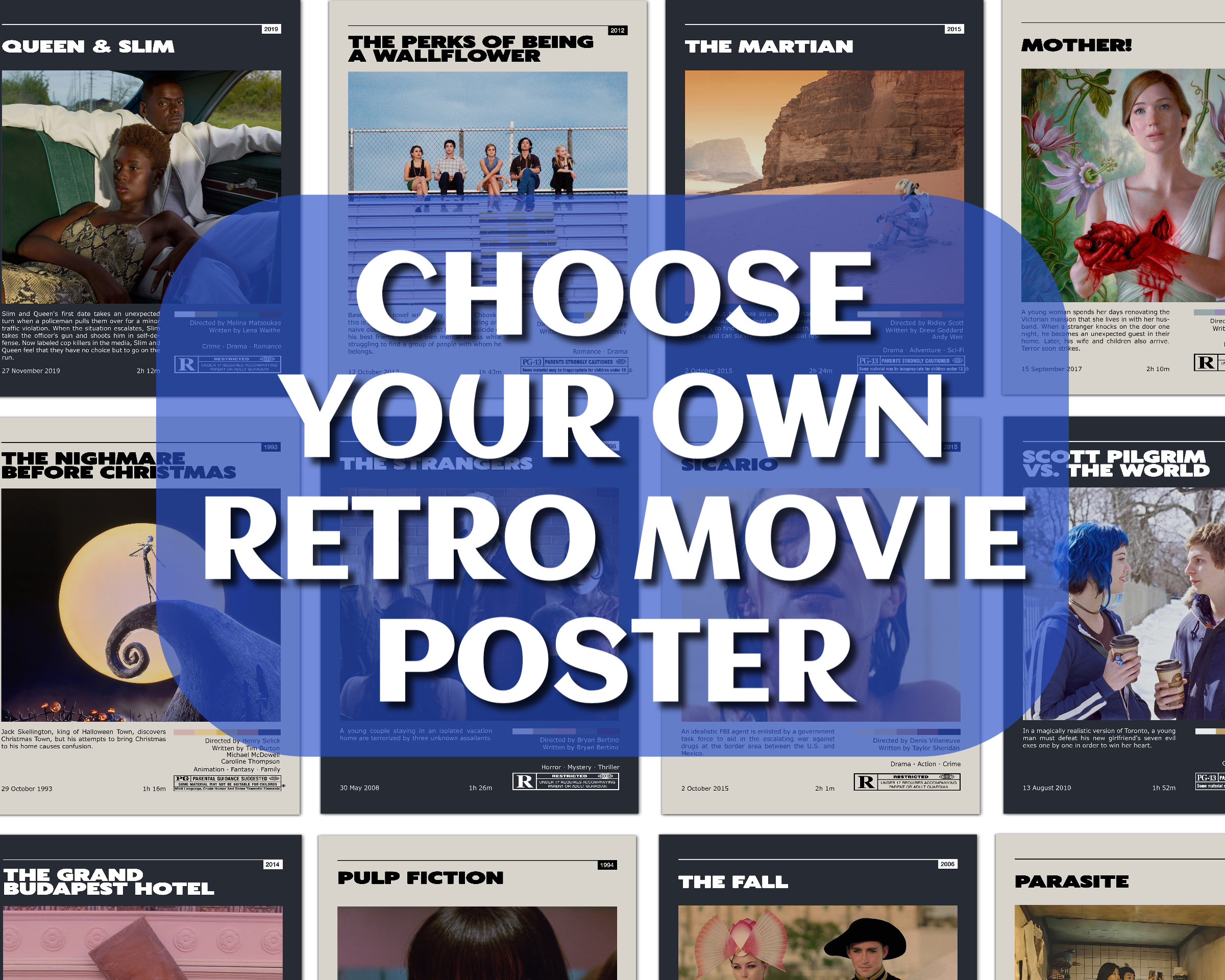 Choose Your Own Retro Custom Movie Poster Print Custom Movie Poster ...