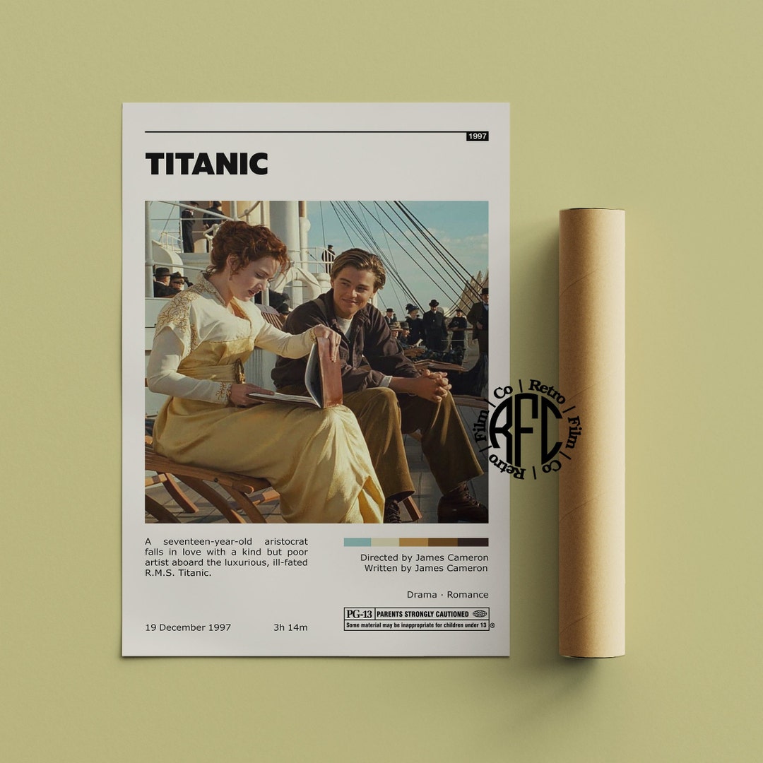 Titanic Retro Vintage Poster | Minimalist Movie Poster | Retro Vintage ...