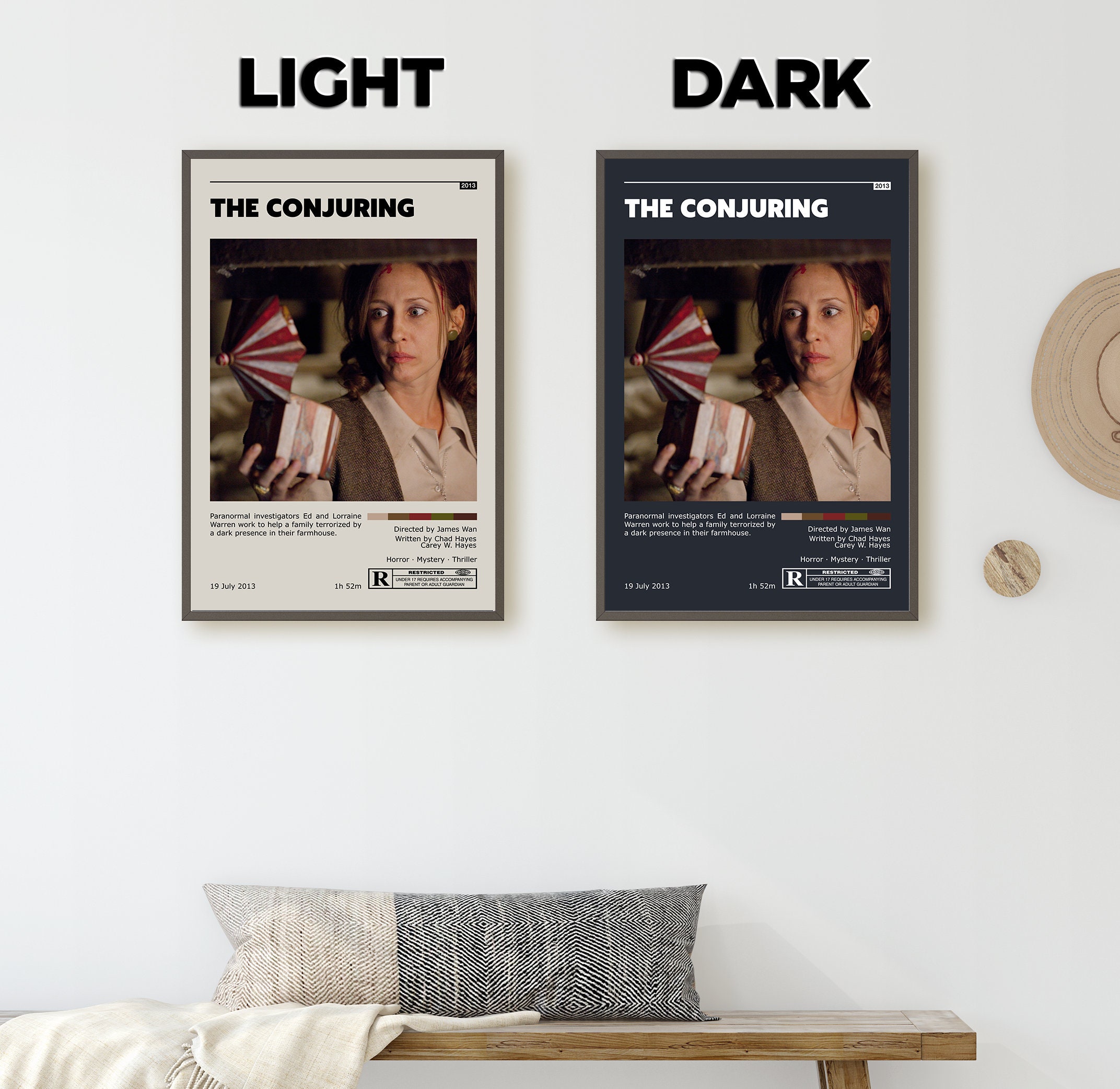 The Conjuring Retro Vintage Poster Minimalist Movie Poster Retro ...