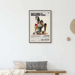 Fast Times at Ridgemont High Retro Vintage Poster | Minimalist Movie ...