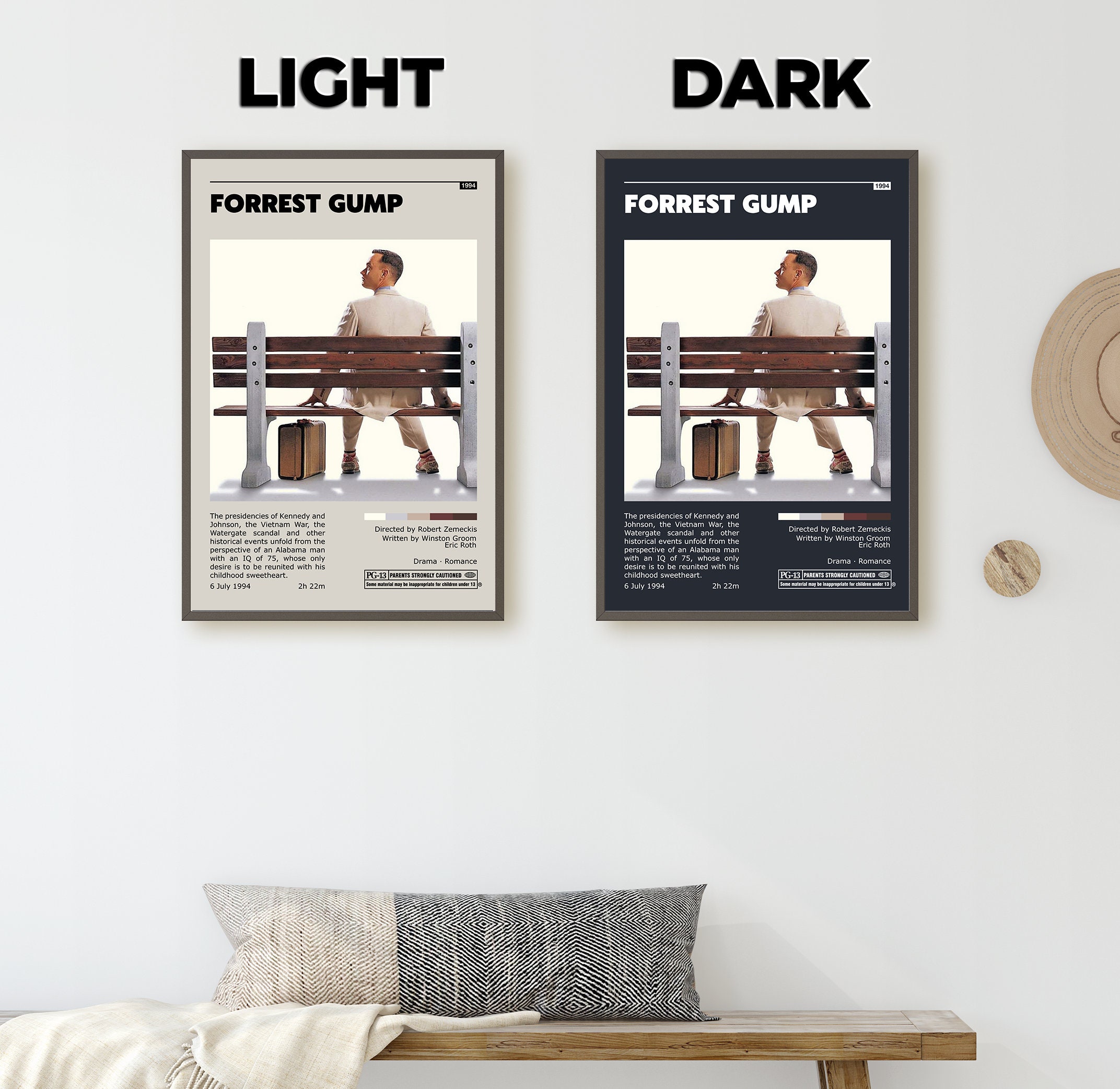 Forrest Gump Retro Vintage Poster | Minimalist Movie Poster | Retro ...