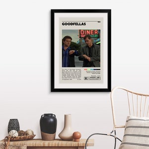 Goodfellas Retro Vintage Poster | Minimalist Movie Poster | Retro ...