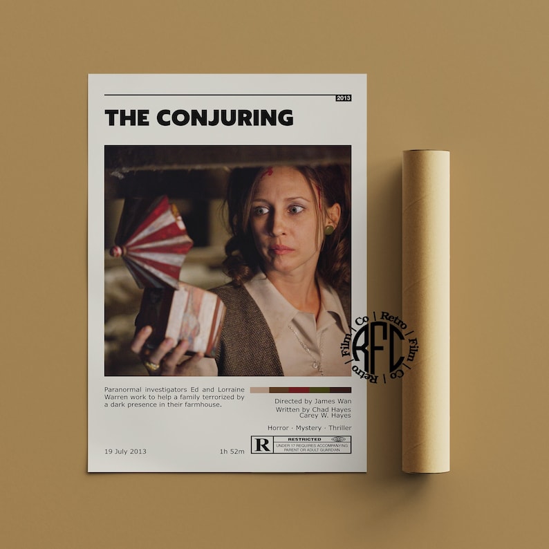 The Conjuring Retro Vintage Poster | Minimalist Movie Poster | Retro ...