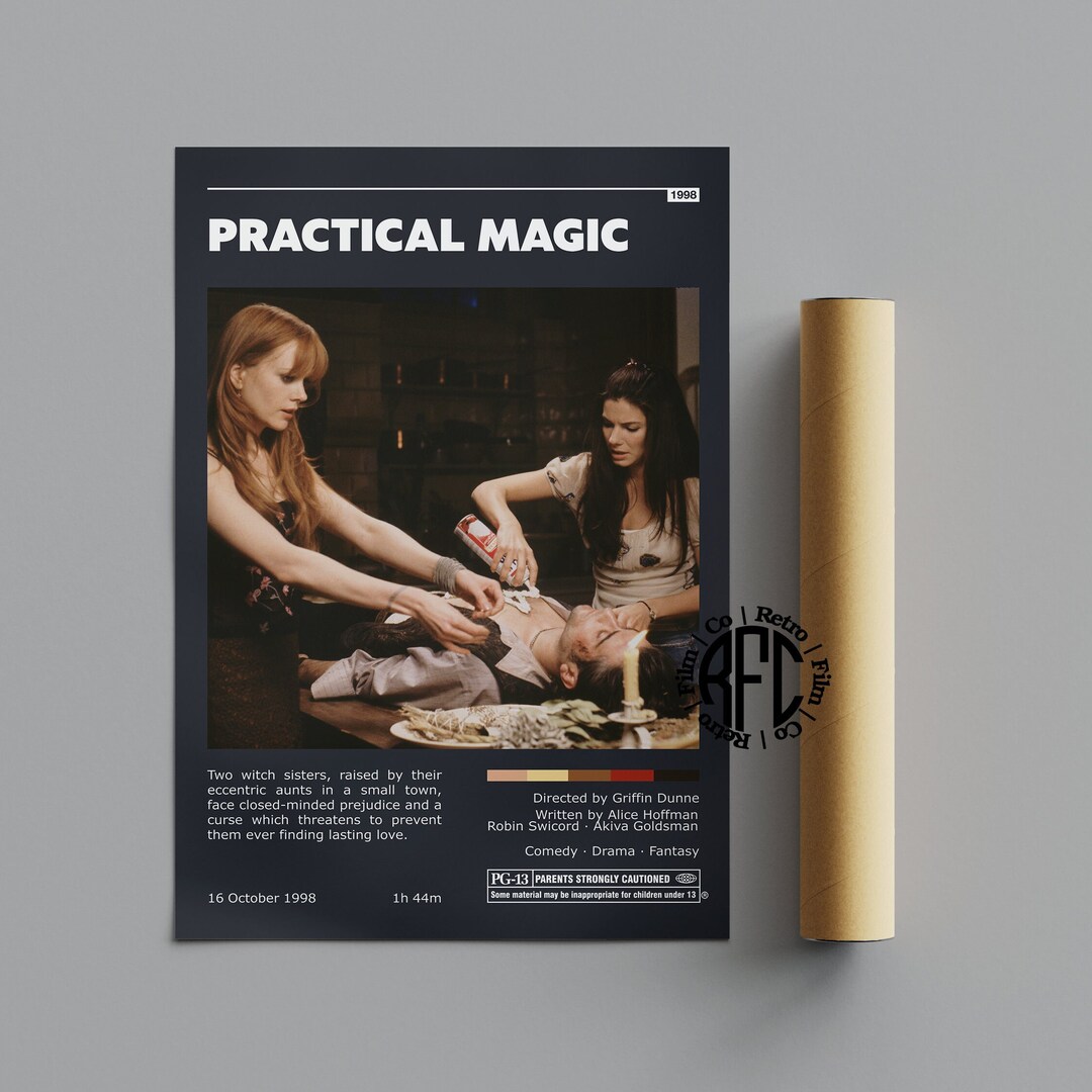 Practical Magic Retro Vintage Poster | Minimalist Movie Poster | Retro ...