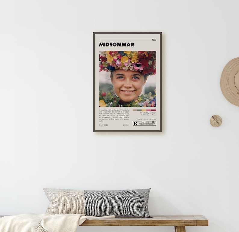 Midsommar Retro Vintage Poster | Minimalist Movie Poster | Retro ...