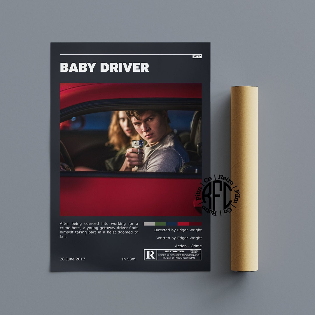 Baby Driver Retro Vintage Poster | Minimalist Movie Poster | Retro ...