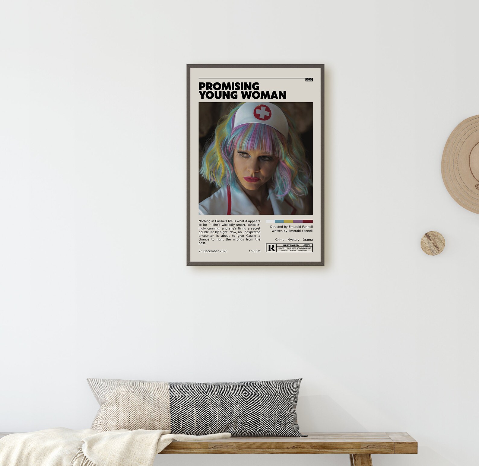 Promising Young Woman Retro Vintage Poster | Minimalist Movie Poster ...