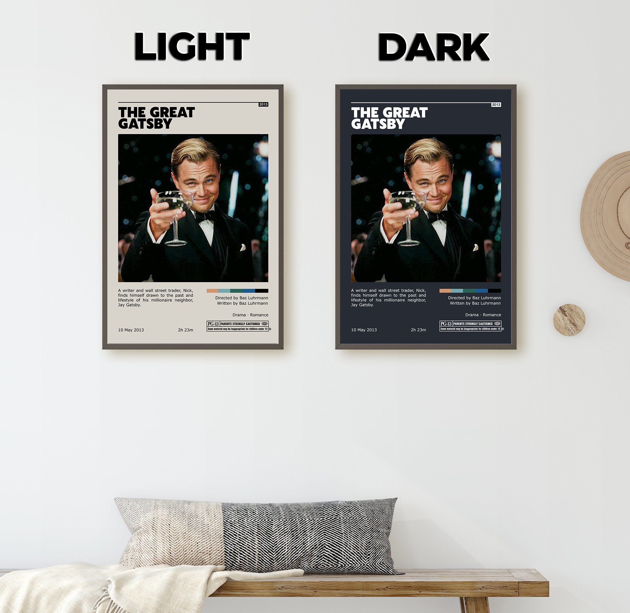 The Great Gatsby Retro Vintage Poster Minimalist Movie Poster Retro ...