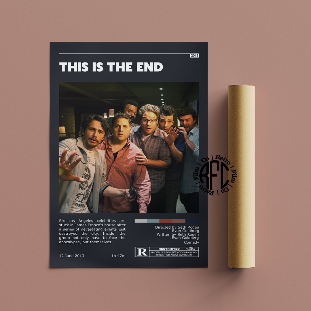 This is the End Retro Vintage Poster | Minimalist Movie Poster | Retro ...
