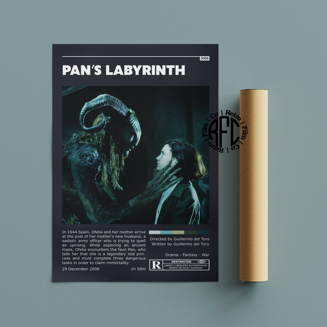 Pan's Labyrinth Retro Vintage Poster | Minimalist Movie Poster | Retro ...