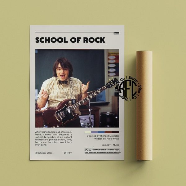 School of Rock Movie Poster - Etsy